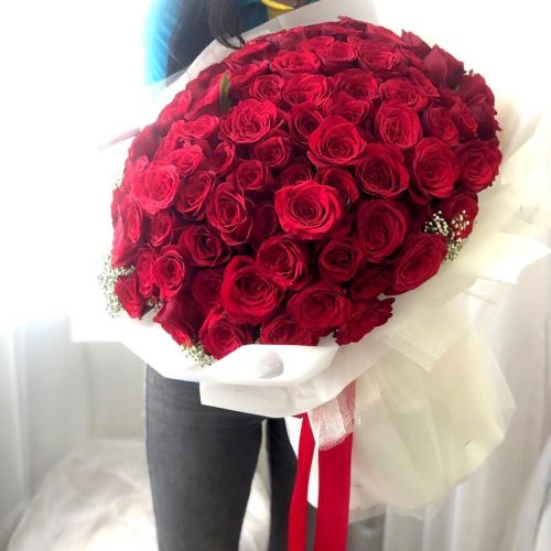 Red Roses Bouquet - 10 stalks - Lartiste - KL Florist