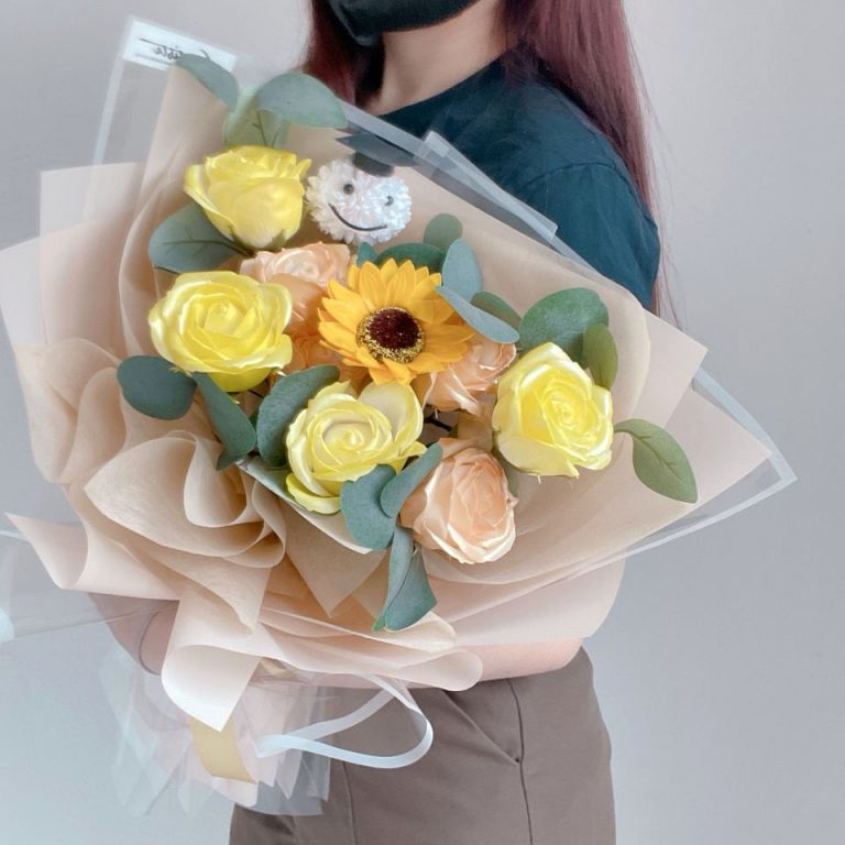 Soap Flower Bouquet 01 - Lartiste - KL Florist