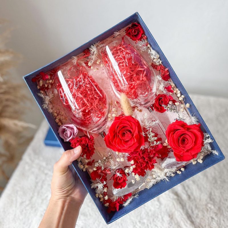 Wine Glass Gift Box - Lartiste - KL Florist